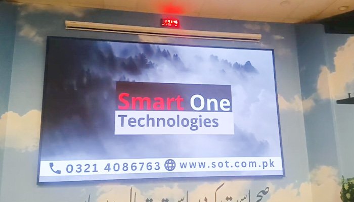 A Digital Indoor SMD Screen at Faisal Base Karachi - Smart One Technologies